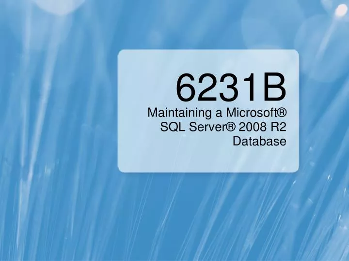 PPT - 6231B PowerPoint Presentation, free download - ID:2633010