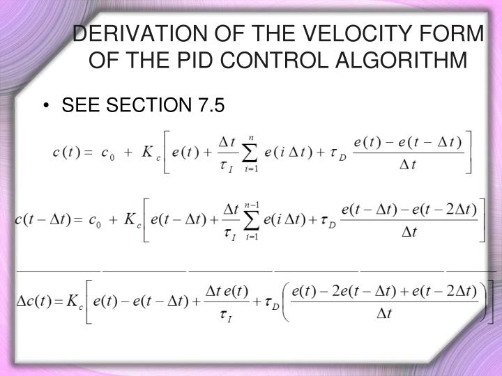 PPT - CHE 185 – PROCESS CONTROL AND DYNAMICS PowerPoint Presentation ...