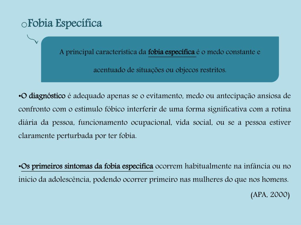 PPT - Perturbações da Ansiedade Unidade Curricular: Psicopatologia do ...