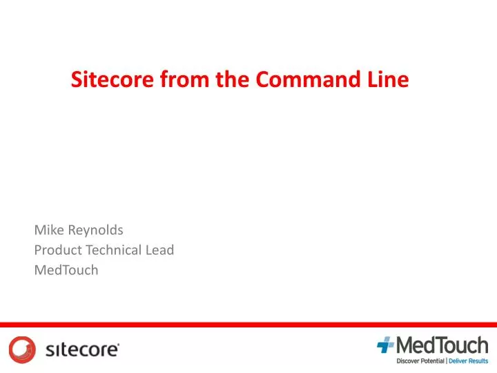 PPT - Sitecore from the Command Line PowerPoint Presentation, free ...