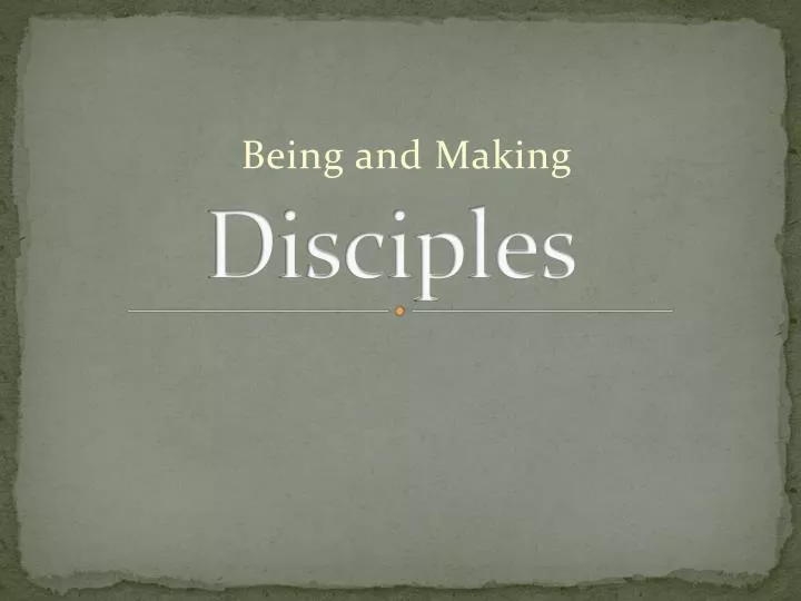 PPT - Disciples PowerPoint Presentation, free download - ID:2633456