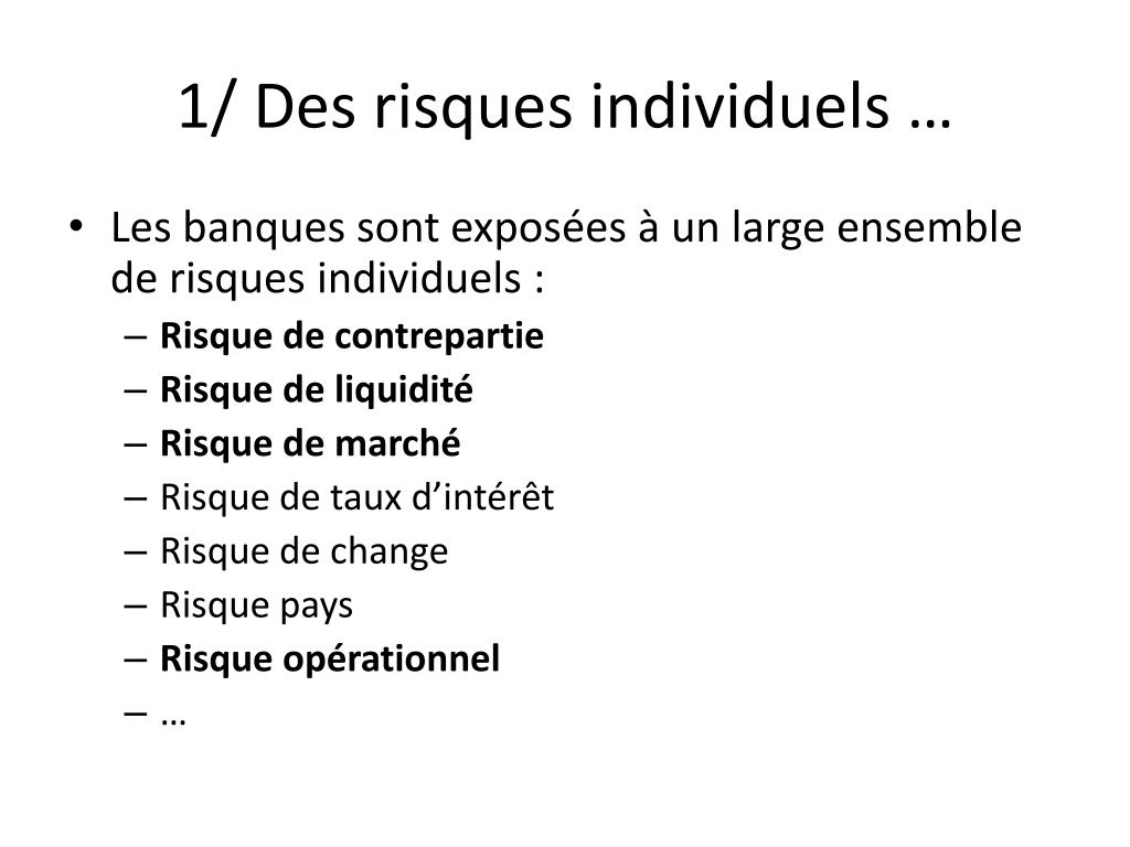 PPT - Risque(s) bancaire(s) PowerPoint Presentation, free download - ID ...
