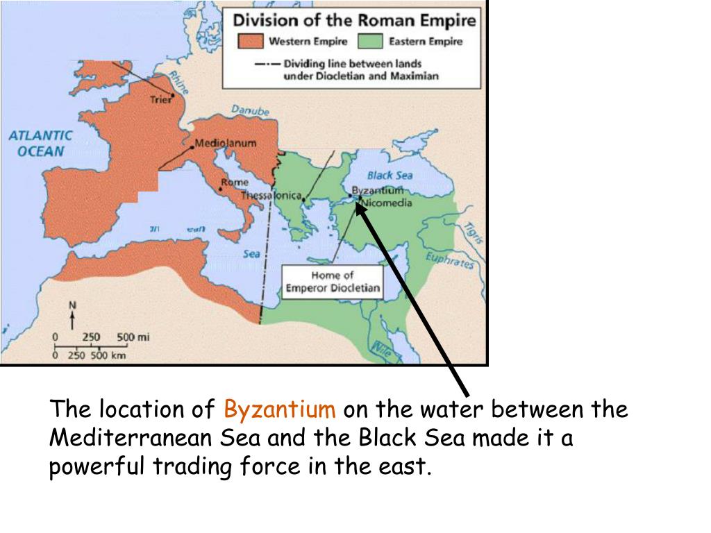 PPT - The Byzantine Empire-The Eastern half of the Roman Empire ...