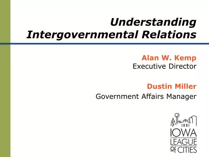 PPT - Understanding Intergovernmental Relations PowerPoint Presentation ...
