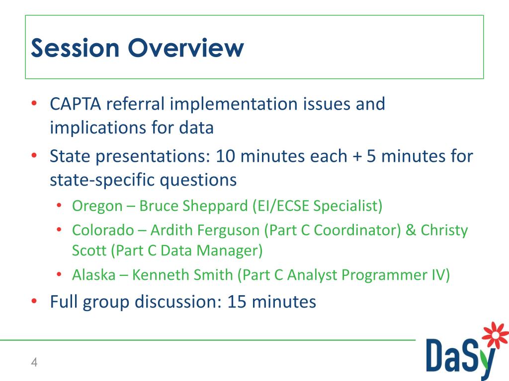 PPT - Taletha Derrington DaSy Center @ SRI International PowerPoint ...