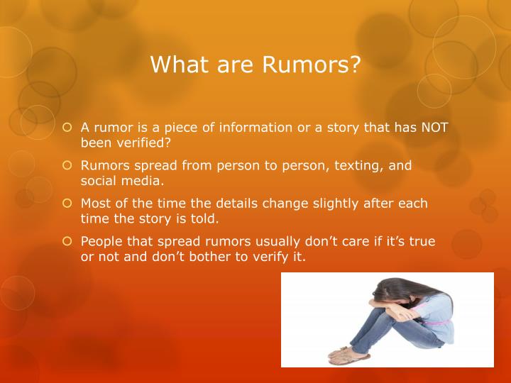 PPT - Rumors PowerPoint Presentation - ID:2636404 PPT - Rumors PowerPoint Presentation - ID:2636404