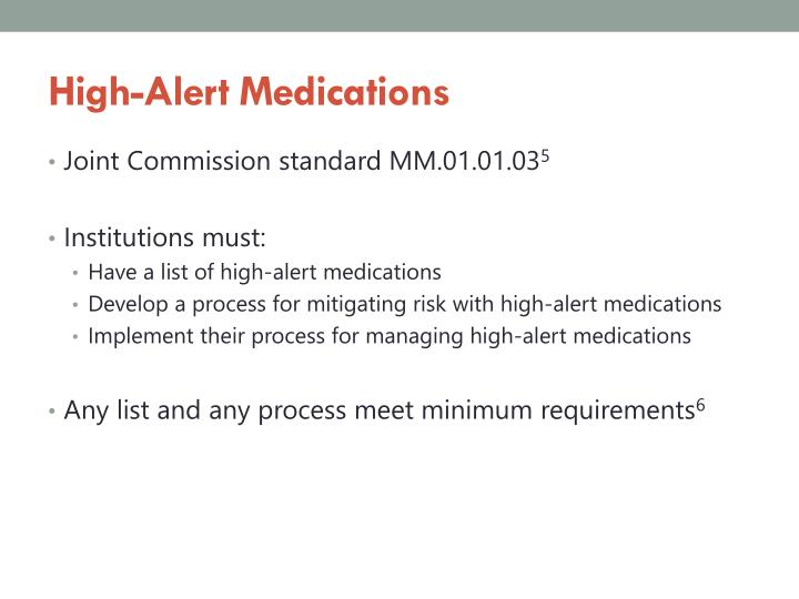 PPT - Risk Reduction Strategies for High-Alert Medications PowerPoint ...