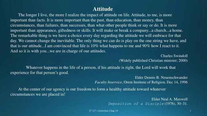 PPT - Attitude PowerPoint Presentation, free download - ID:2636721