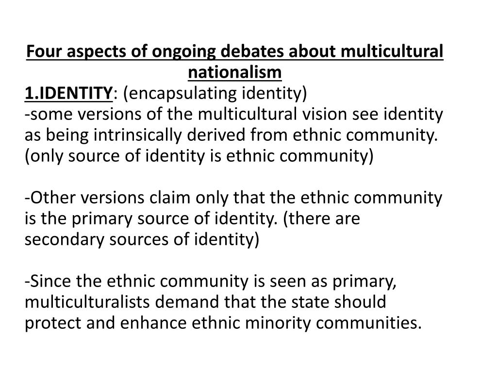 PPT - Civic Nationalism Ethnocultural Nationalism Multicultural Natio ...
