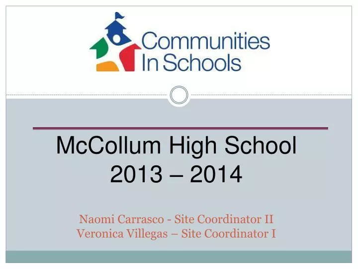 PPT - Communities in Schools PowerPoint Presentation, free download ...