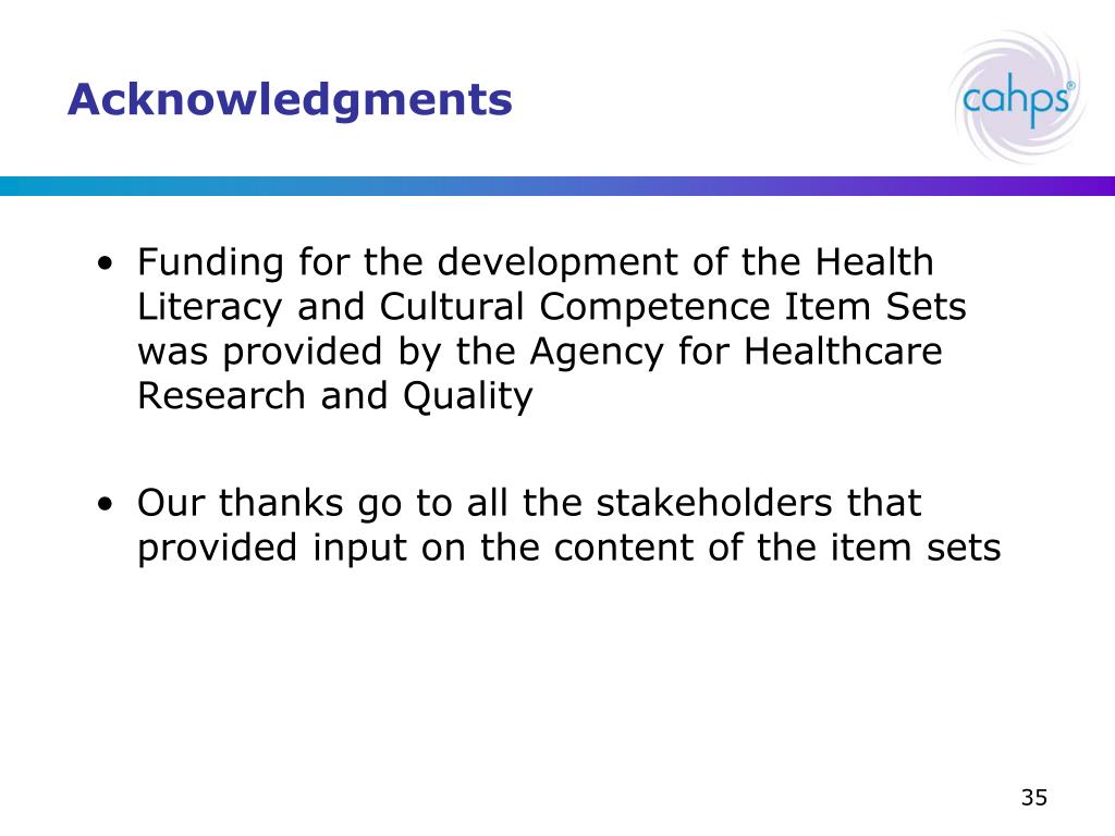 PPT - Assessing Cultural Competence and Health Literacy from the ...