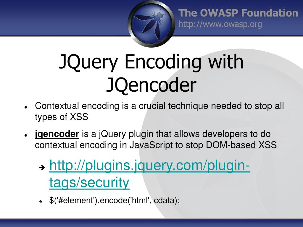 Ppt Cross Site Scripting Javascript Injection Contextual Output Encoding Powerpoint