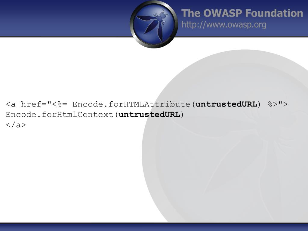 Ppt Cross Site Scripting Javascript Injection Contextual Output Encoding Powerpoint