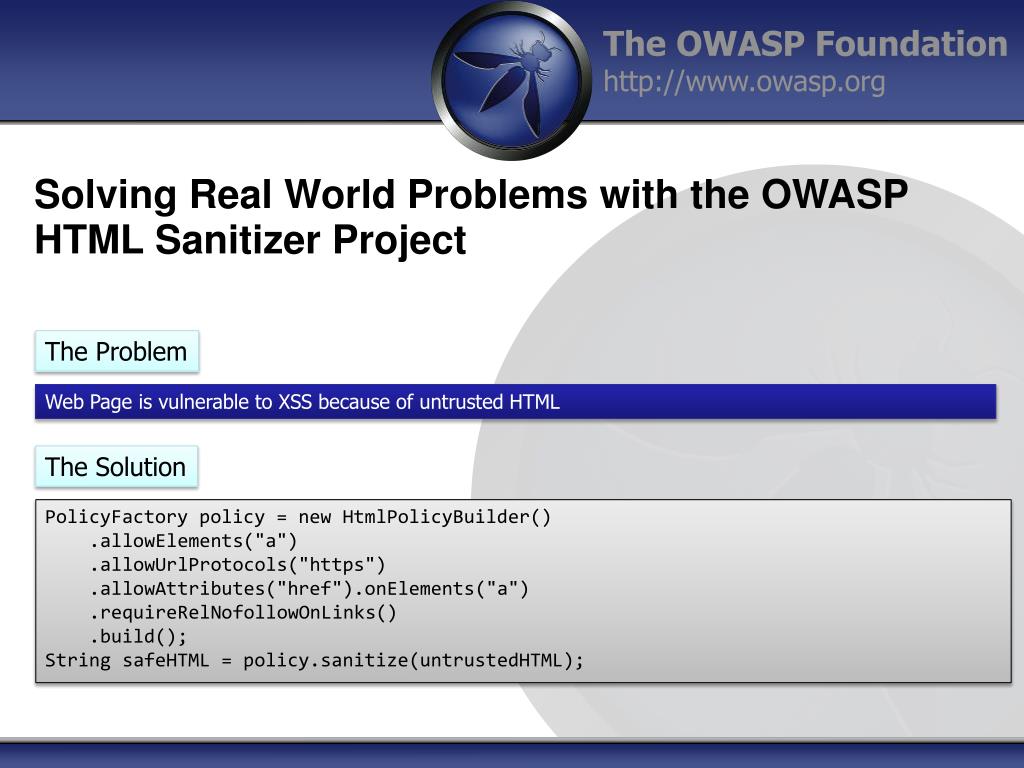 Ppt Cross Site Scripting Javascript Injection Contextual Output Encoding Powerpoint