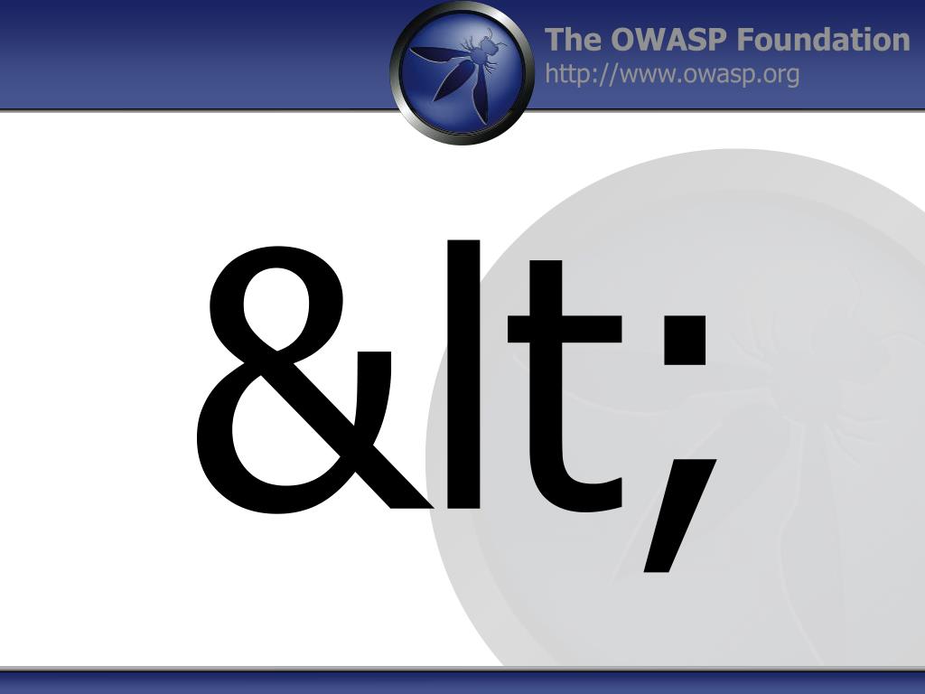 Ppt Cross Site Scripting Javascript Injection Contextual Output Encoding Powerpoint 3187