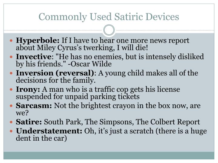 PPT - SATIRE PowerPoint Presentation - ID:2637459