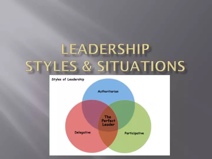 PPT - Leadership Styles & Situations PowerPoint Presentation, free ...