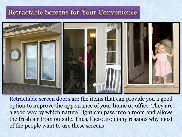 PPT - Retractable Door Screens PowerPoint Presentation, free download ...