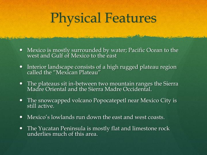 PPT - Mexico’s Physical Geography PowerPoint Presentation - ID:2638288