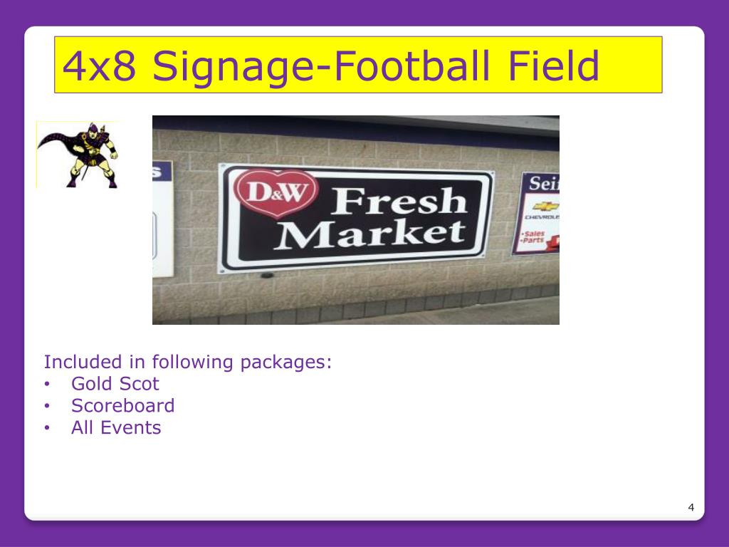 PPT - ATHLETIC FACILITY SIGNAGE SPONSORSHIP OPPORTUNITES AND EXAMPLES ...
