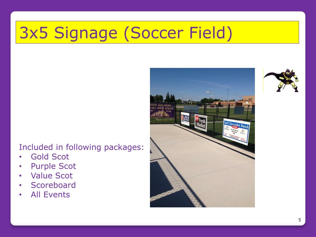 PPT - ATHLETIC FACILITY SIGNAGE SPONSORSHIP OPPORTUNITES AND EXAMPLES ...