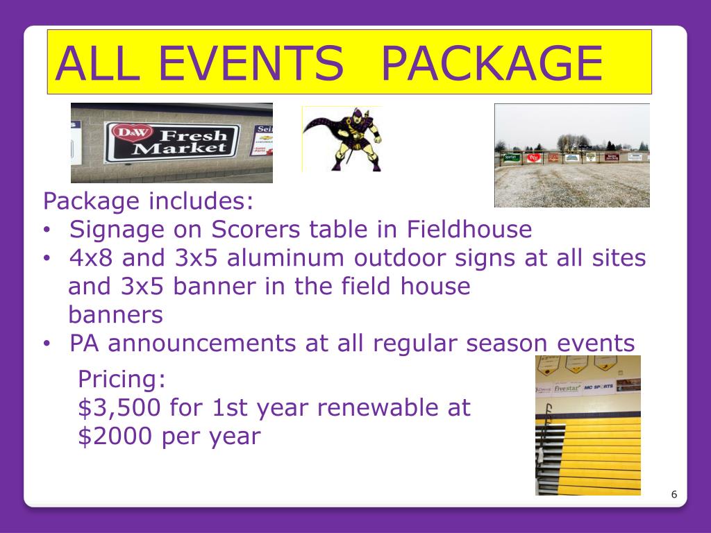PPT - ATHLETIC FACILITY SIGNAGE SPONSORSHIP OPPORTUNITES AND EXAMPLES ...