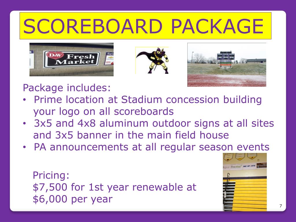 PPT - ATHLETIC FACILITY SIGNAGE SPONSORSHIP OPPORTUNITES AND EXAMPLES ...