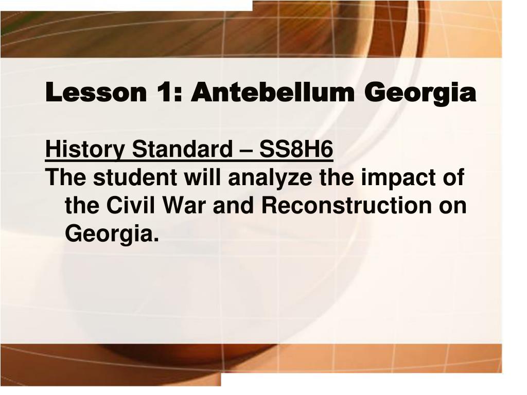 PPT - “Unpacking the Standards”: Civil War and Reconstruction ...