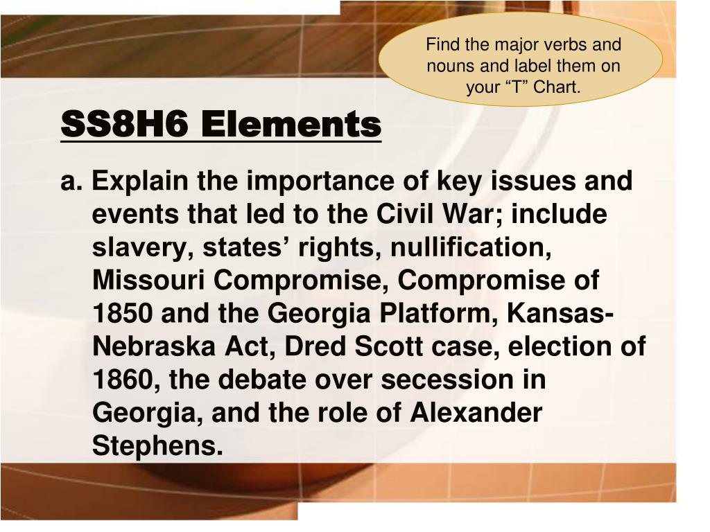 PPT - “Unpacking the Standards”: Civil War and Reconstruction ...