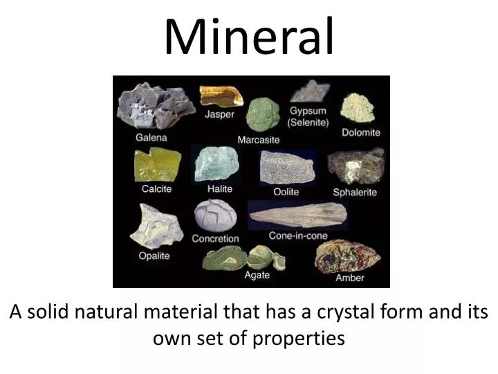 PPT - Mineral PowerPoint Presentation, free download - ID:2638956