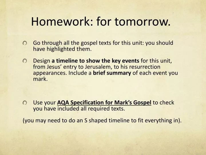 PPT - Homework: for tomorrow. PowerPoint Presentation, free download ...