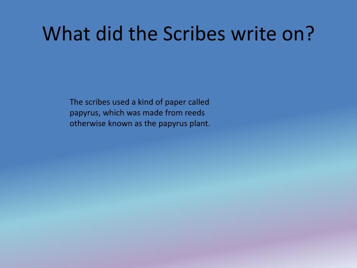PPT - Ancient Egyptian Scribes PowerPoint Presentation - ID:2639189