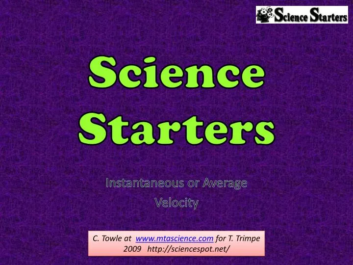 PPT - Science Starters PowerPoint Presentation, free download - ID:2639229