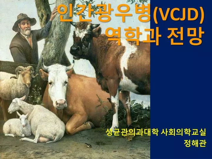 PPT - 인간광우병 ( vCJD ) 역학과 전망 PowerPoint Presentation - ID:2639364