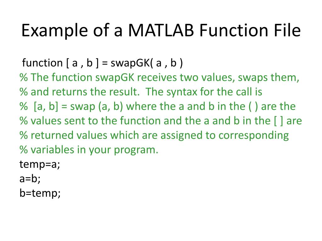 PPT - Matlab : Script and Function Files PowerPoint Presentation, free ... PPT - Matlab : Script and Function Files PowerPoint Presentation, free ...