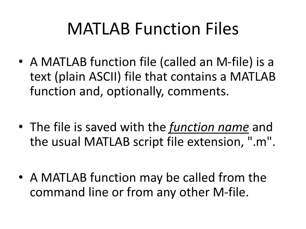 PPT - Matlab : Script and Function Files PowerPoint Presentation, free ... PPT - Matlab : Script and Function Files PowerPoint Presentation, free ...