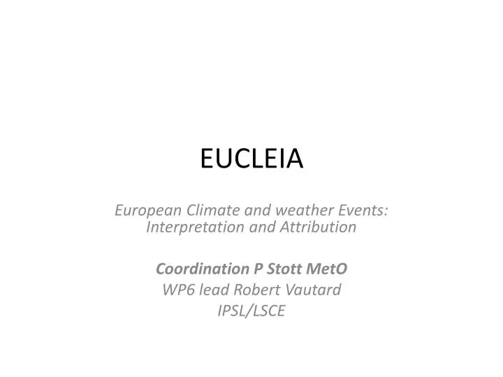 PPT - EUCLEIA PowerPoint Presentation, free download - ID:2639451
