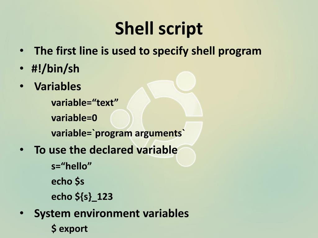 PPT Linux Shell Script PowerPoint Presentation Free Download ID 2639465