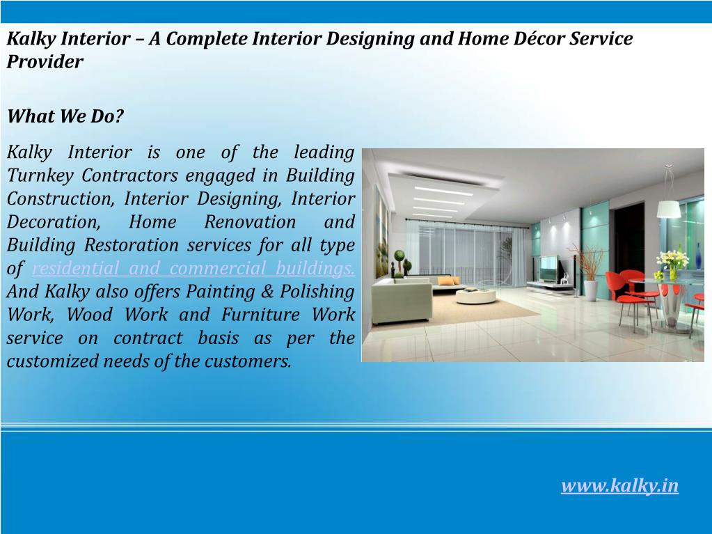 PPT - A Complete Interior Designing & Home Décor Service Providers ...