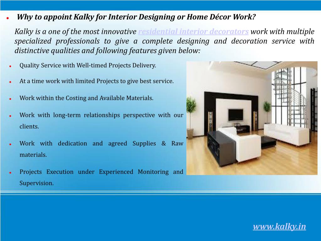 PPT - A Complete Interior Designing & Home Décor Service Providers ...