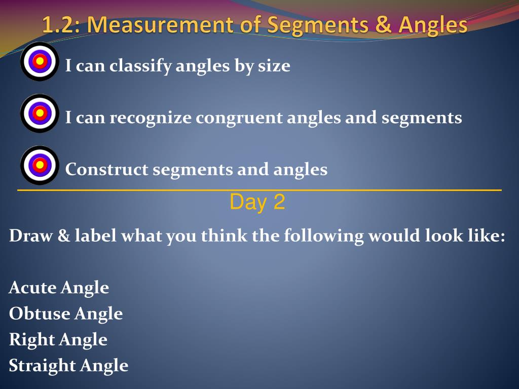 PPT - 1.2: Measurement of Segments & Angles PowerPoint Presentation ... PPT - 1.2: Measurement of Segments & Angles PowerPoint Presentation ...