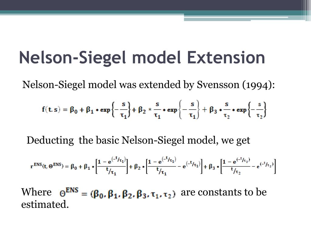 PPT - Nelson-Siegel- Svensson model: application for Swedish government ...