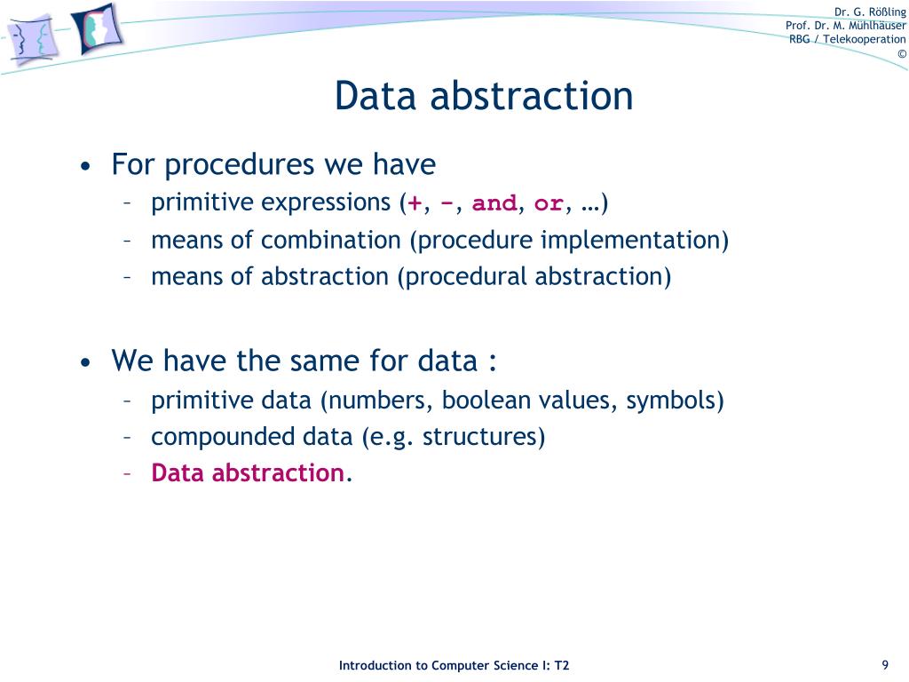 Ppt Introduction To Computer Science I Topic 2 Structured Data Types Data Abstraction 1996