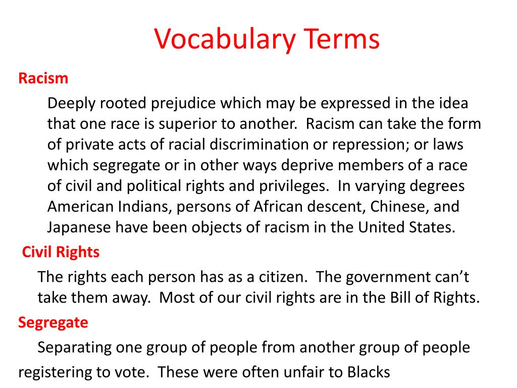 PPT - Fighting Racism: The Civil Rights Movement PowerPoint ...