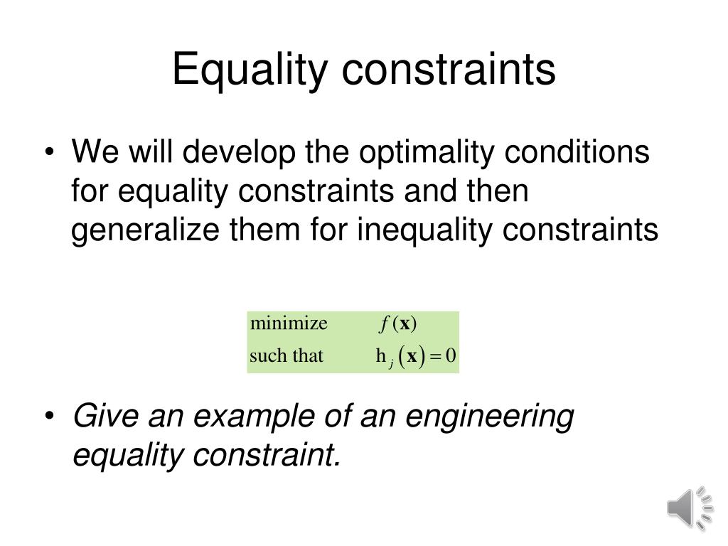 Ppt Constrained Optimization Powerpoint Presentation Free Download