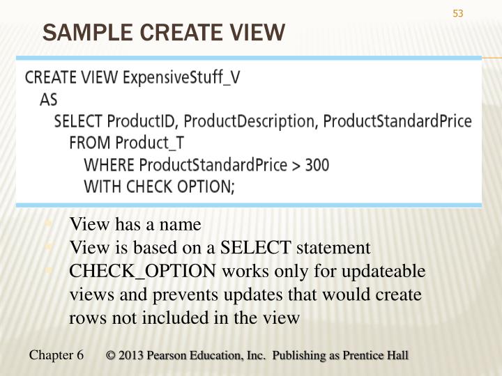 PPT - Chapter 6: Introduction to SQL PowerPoint Presentation - ID:2641532