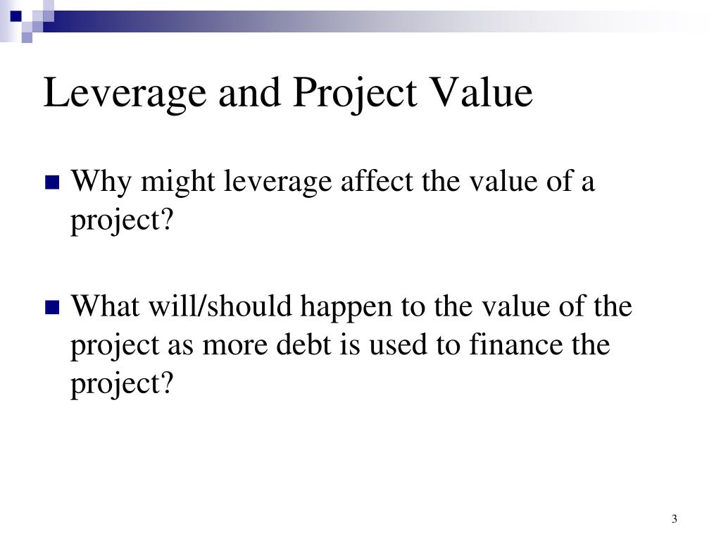 PPT - Valuation and Capital Budgeting for the Levered Firm PowerPoint ...
