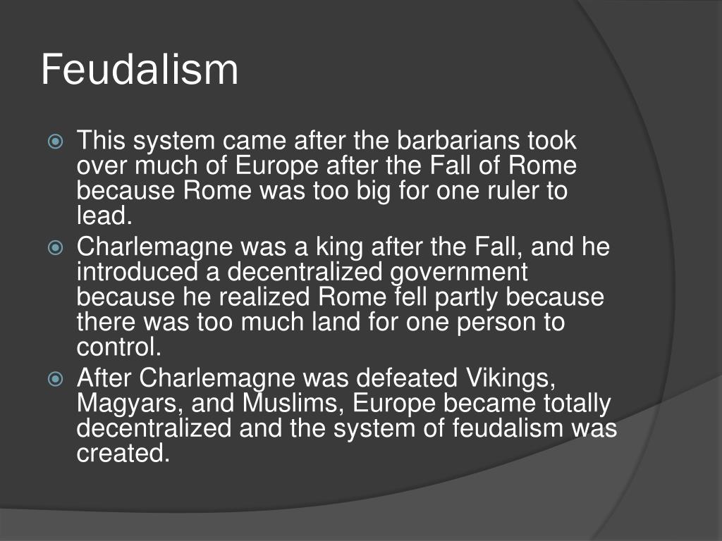 PPT - European Feudalism in the Middle Ages PowerPoint Presentation ...