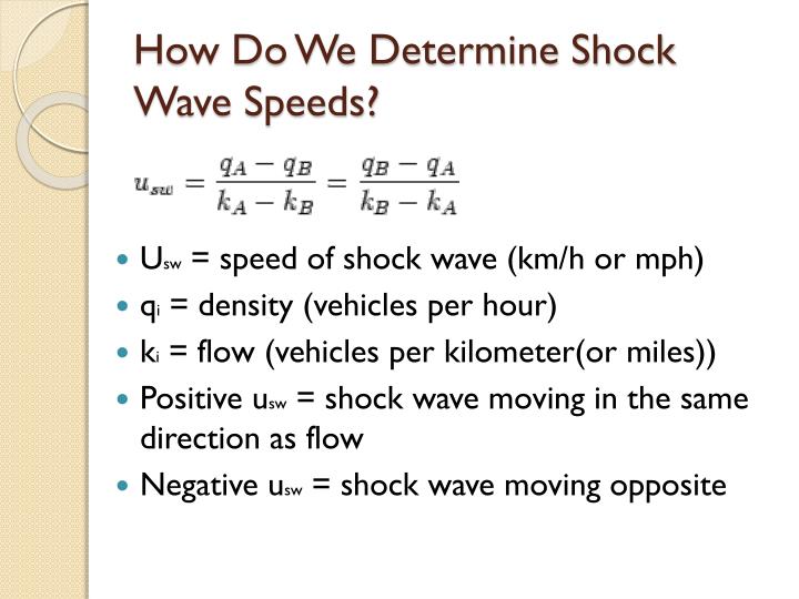 PPT - Shock Wave in Traffic Flow PowerPoint Presentation - ID:2643677