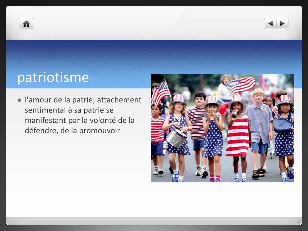 PPT - Nationalisme et Patriotisme PowerPoint Presentation, free ...